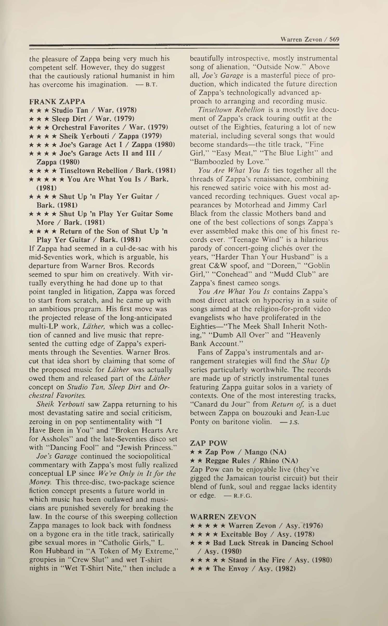 The Rolling Stone Record Guide